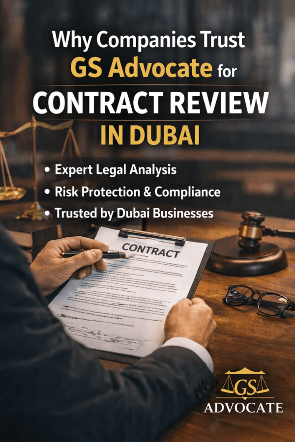 Why Companies Trust GS Advocate for Contract Review in Dubai